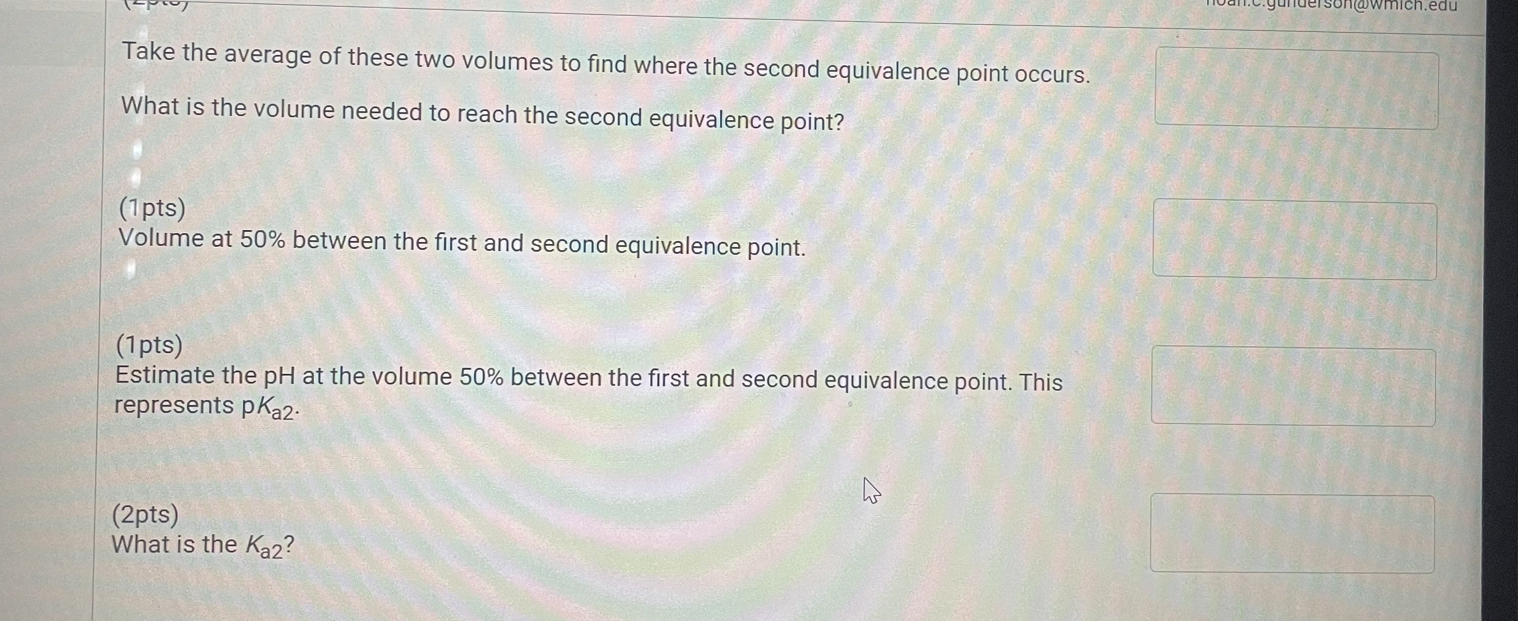 Solved Report Table DM.1: Titration Data(1pts) What is the | Chegg.com