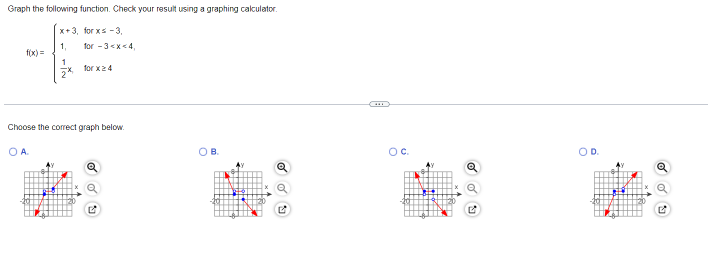 Solved Graph the following function. Check your result using | Chegg.com