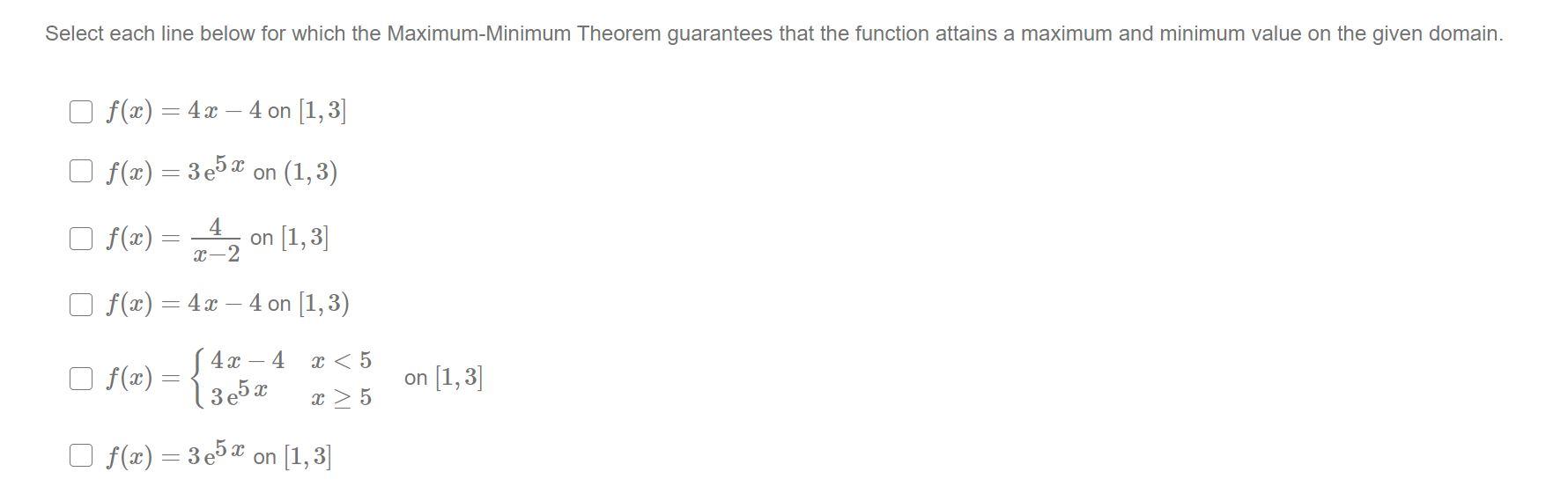 Solved Select each line below for which the Maximum-Minimum | Chegg.com