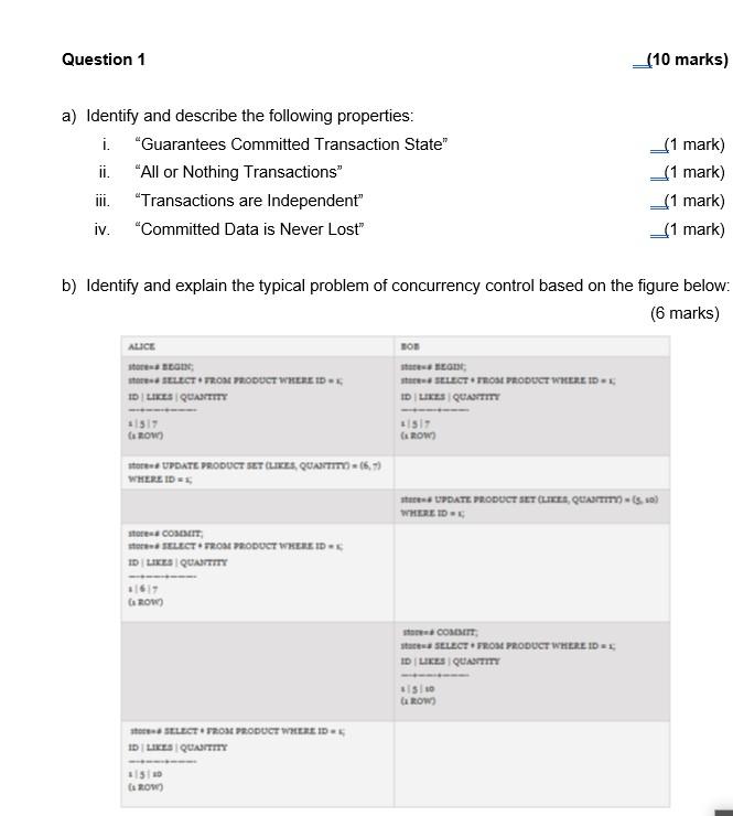 Solved b) Identify and explain the typical problem of | Chegg.com