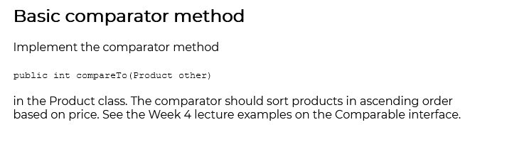 Solved Product.java 1 package comparatorbasic; 2 3 public | Chegg.com