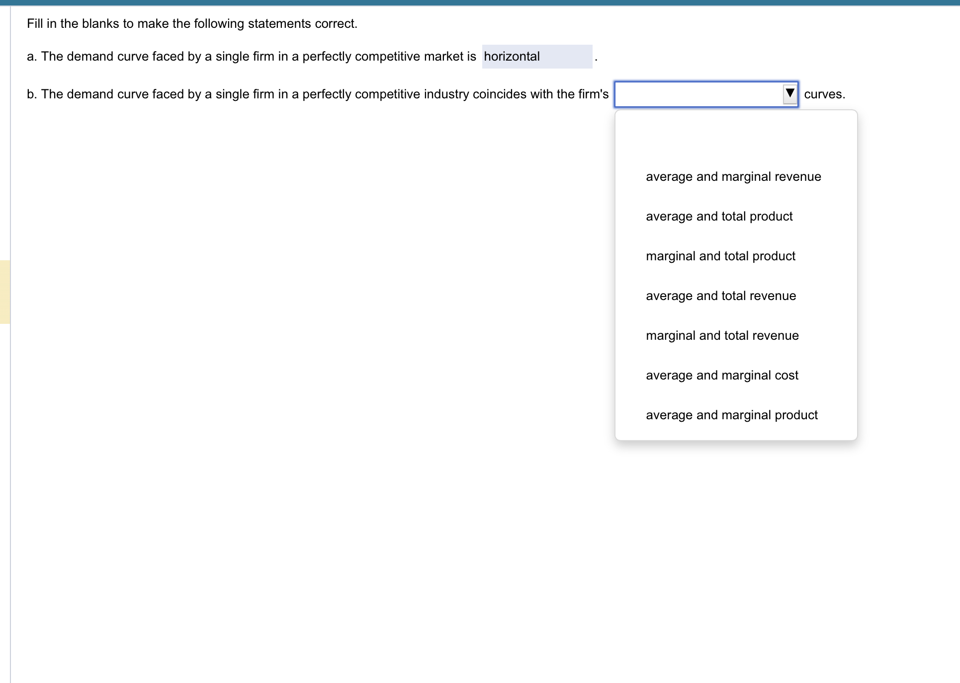 Solved Fill in the blanks to make the following statements | Chegg.com