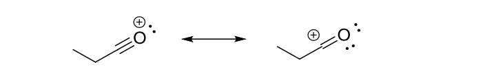 Solved 3) Two resonance structures of an acylium-type cation | Chegg.com