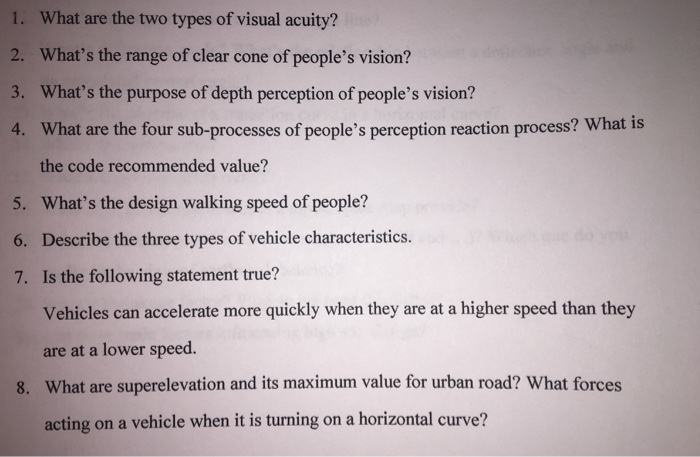 Solved What are the two types of visual acuity? What's the | Chegg.com