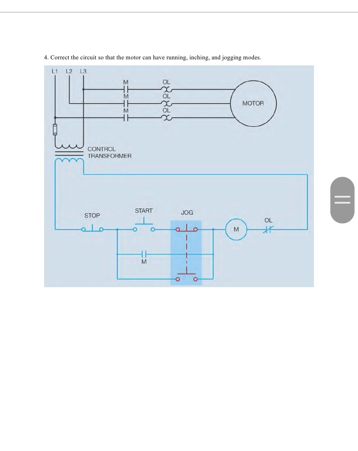Correct the circuit so that the motor can have | Chegg.com