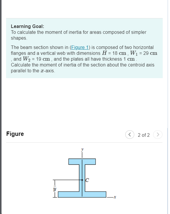 Solved Learning Goal: To calculate the moment of inertia for | Chegg.com