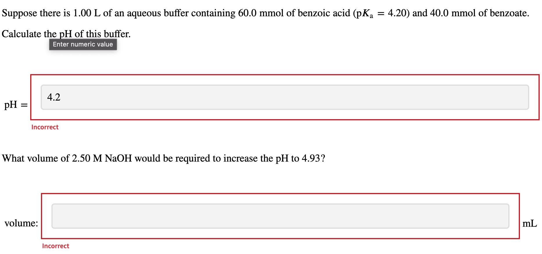 Solved Suppose there is 1.00 L of an aqueous buffer | Chegg.com