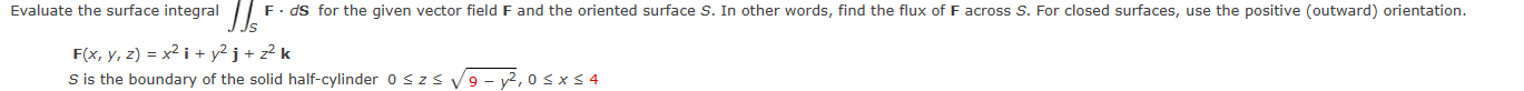 Solved F(x,y,z)=x2i+y2j+z2k S is the boundary of the solid | Chegg.com