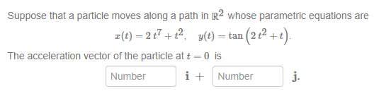 Solved Suppose that a particle moves along a path in R2 | Chegg.com