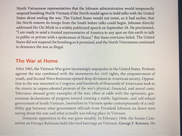 Solved Why and how was the conflict in vietnam | Chegg.com