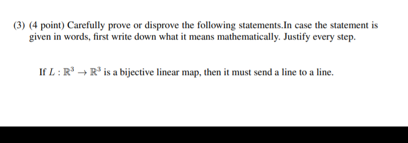 Solved (3) (4 point) Carefully prove or disprove the | Chegg.com
