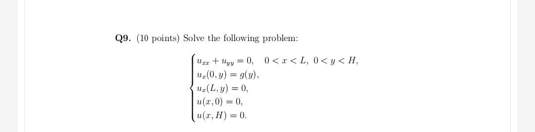 Solved Q9. (10 ﻿points) ﻿Solve the following | Chegg.com