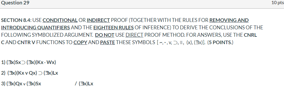 Solved Question 29 10 pts SECTION 8.4: USE CONDITIONAL OR | Chegg.com