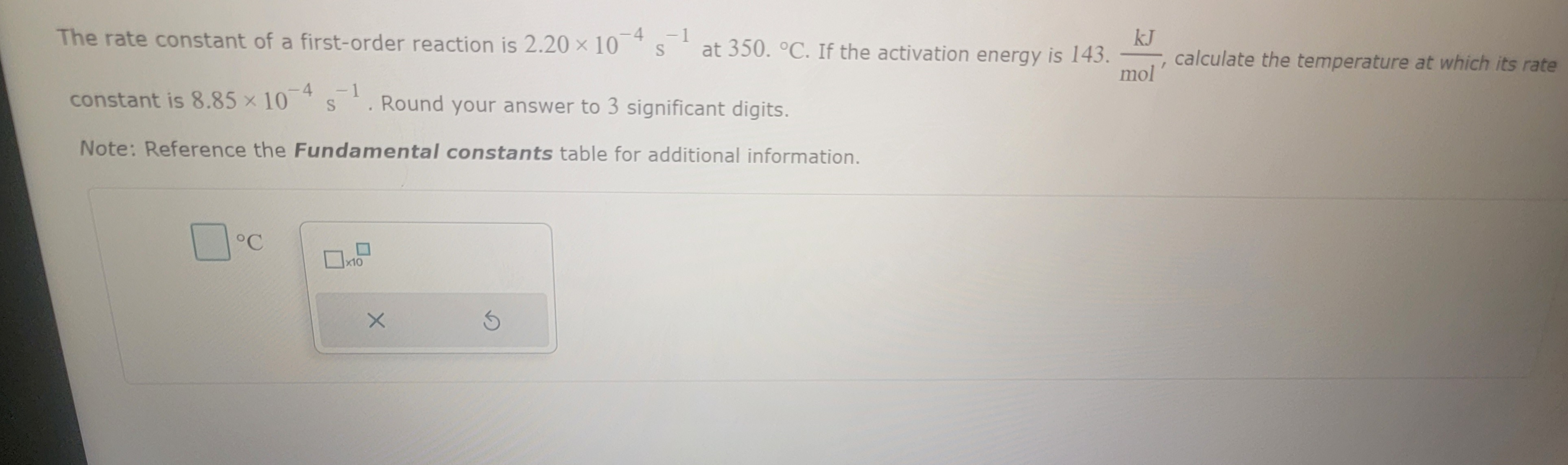 Solved The rate constant of a first-order reaction is | Chegg.com
