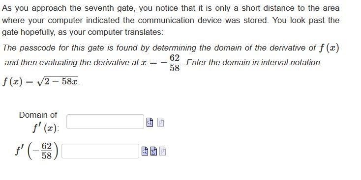 Solved As you approach the seventh gate, you notice that it | Chegg.com