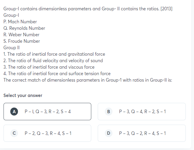 Solved Group-1 contains dimensionless parameters and Group- | Chegg.com