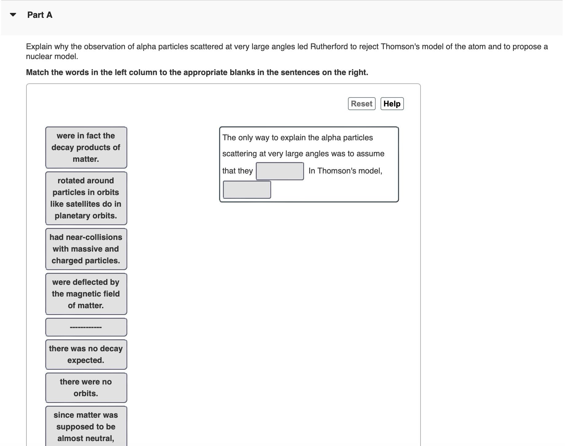 Solved Explain why the observation of alpha particles | Chegg.com