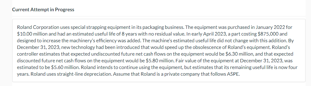 Solved Current Attempt in Progress Roland Corporation uses | Chegg.com Solved Current Attempt in Progress Roland Corporation uses | Chegg.com