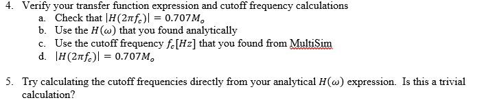 Solved Exercise l: RLC Circuit Transfer Function; Cutoff | Chegg.com Solved Exercise l: RLC Circuit Transfer Function; Cutoff | Chegg.com