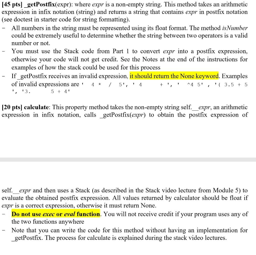 Goal: Part 1 (20 pts]: In the Module 5 video | Chegg.com