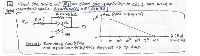 Solved 2] Find the value of [R1 so that the amplifier in | Chegg.com