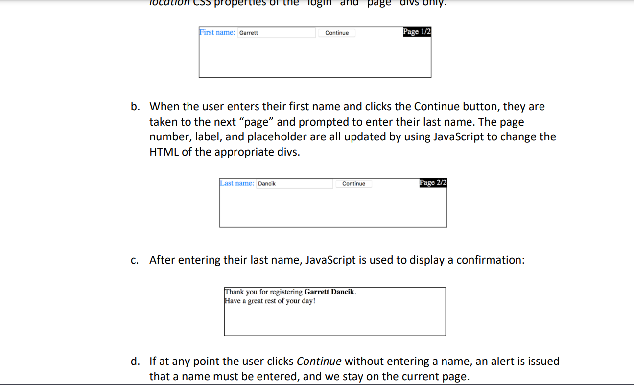 Solved 3. ﻿Multi-page registration site. Modify the | Chegg.com