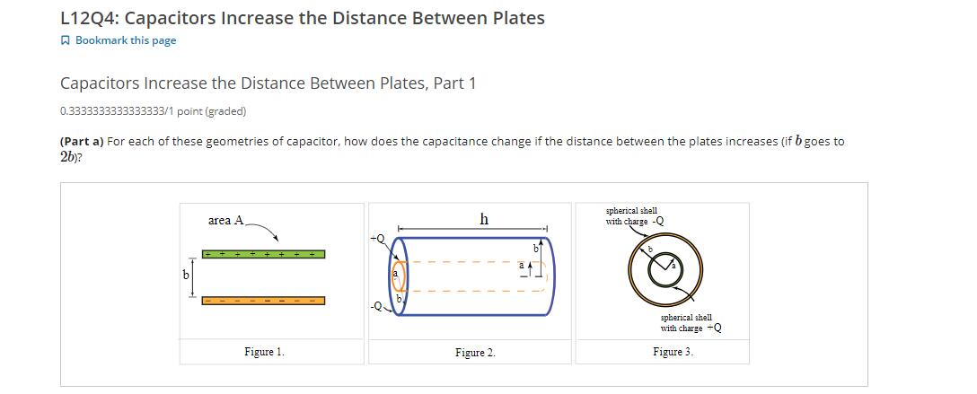Solved L1204: Capacitors Increase the Distance Between | Chegg.com