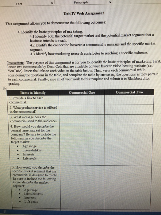 Font Paragraph Unit IV Web Assignment This assignment | Chegg.com Font Paragraph Unit IV Web Assignment This assignment | Chegg.com