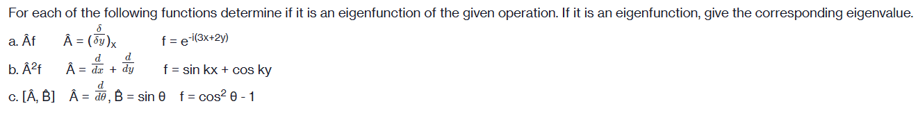Solved For each of the following functions determine if it | Chegg.com