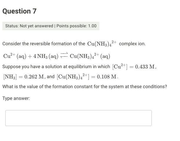 Solved Question 7 Status: Not yet answered | Points | Chegg.com