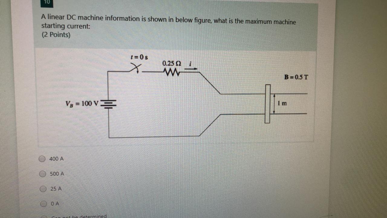 Solved 10 A linear DC machine information is shown in below | Chegg.com Solved 10 A linear DC machine information is shown in below | Chegg.com