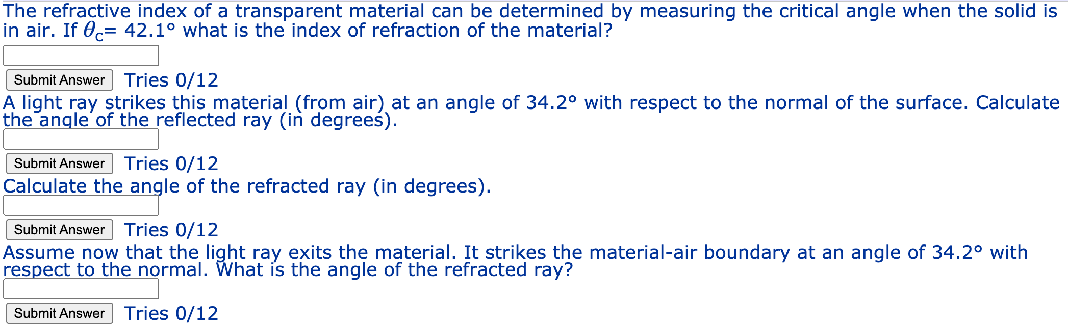 Solved The refractive index of a transparent material can be | Chegg.com