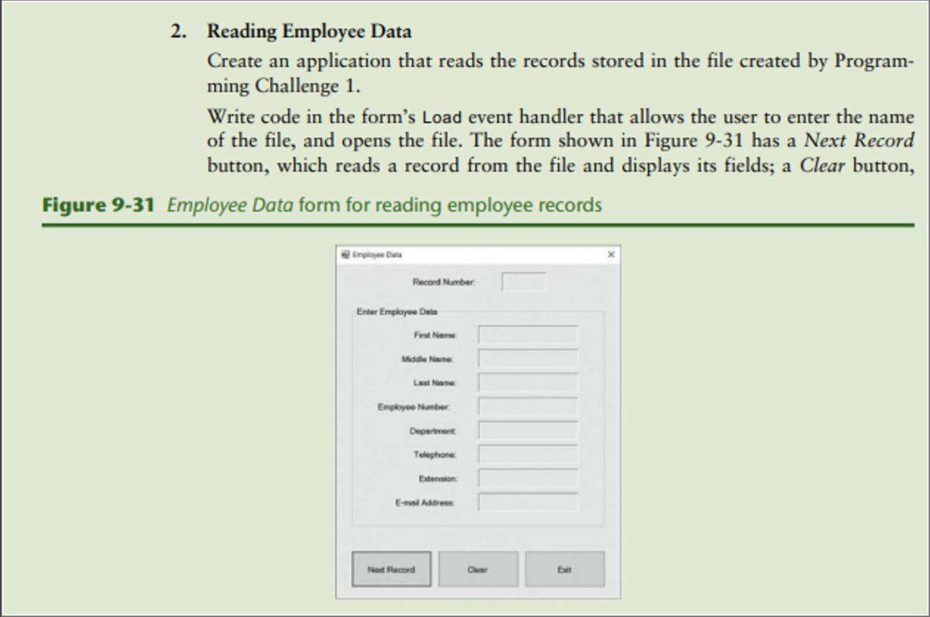 Solved 2. Reading Employee Data Create an application that | Chegg.com