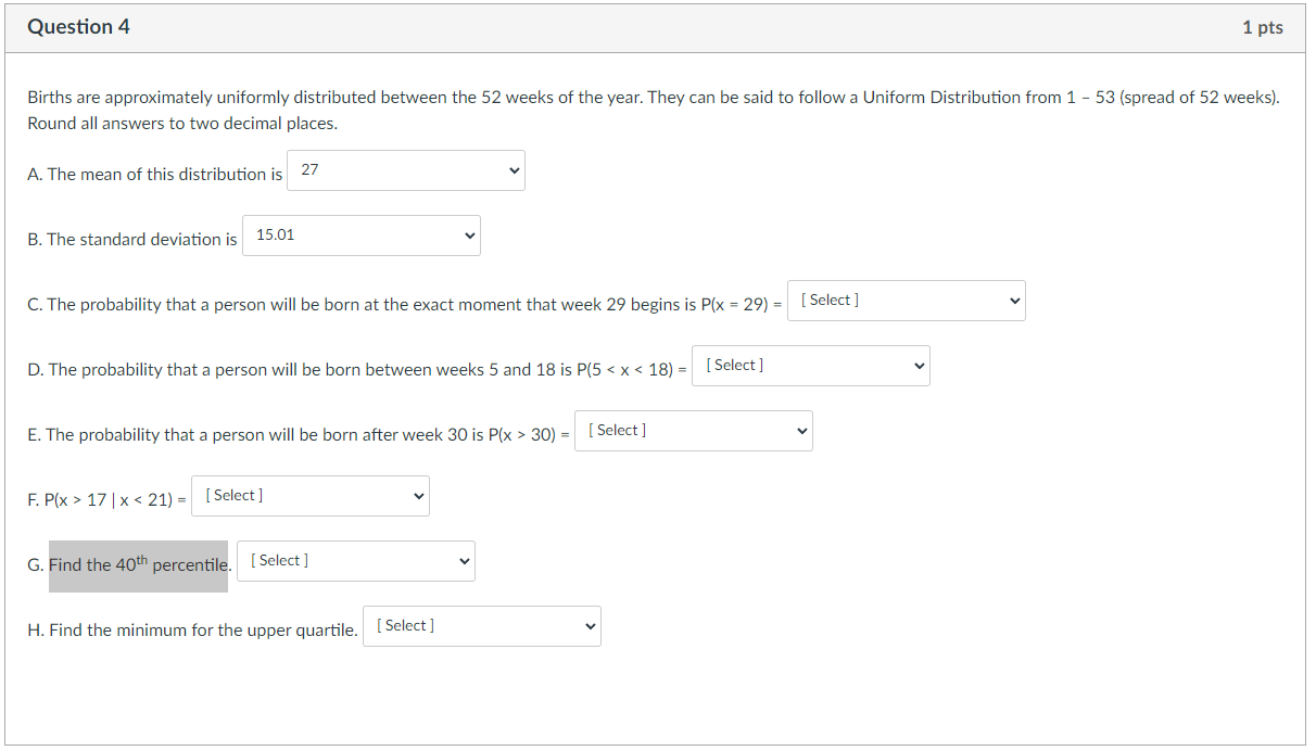Solved Births are approximately uniformly distributed | Chegg.com