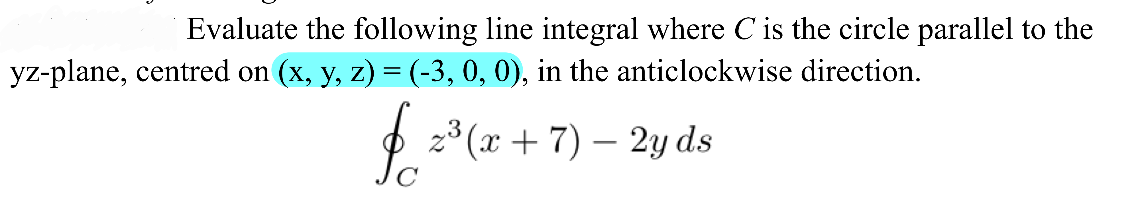 Solved Evaluate the following line integral where C is the | Chegg.com