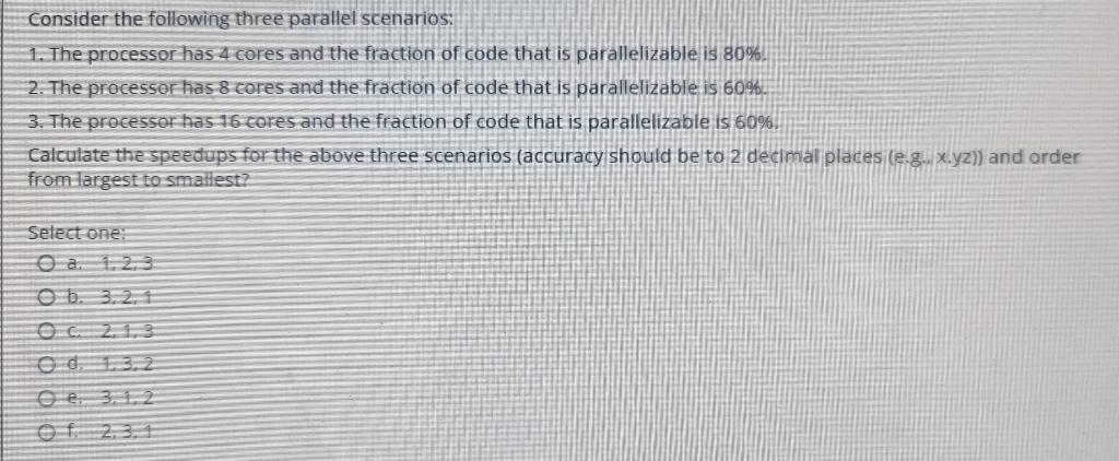 Solved Consider the following three parallel scenarios: 1. | Chegg.com