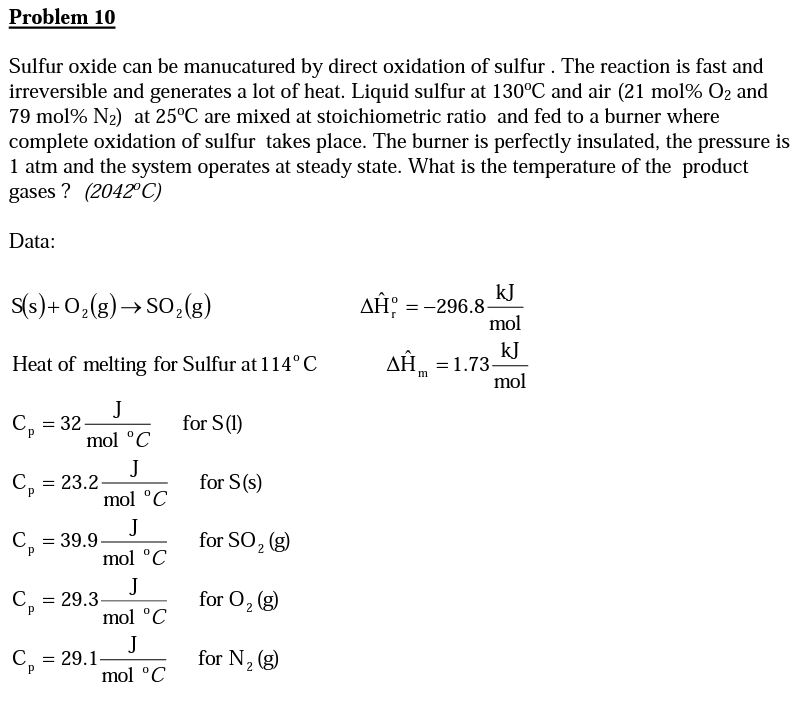 Solved Sulfur oxide can be manucatured by direct oxidation | Chegg.com