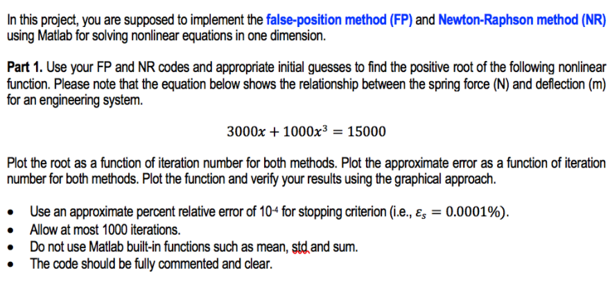 Solved In this project, you are supposed to implement the | Chegg.com