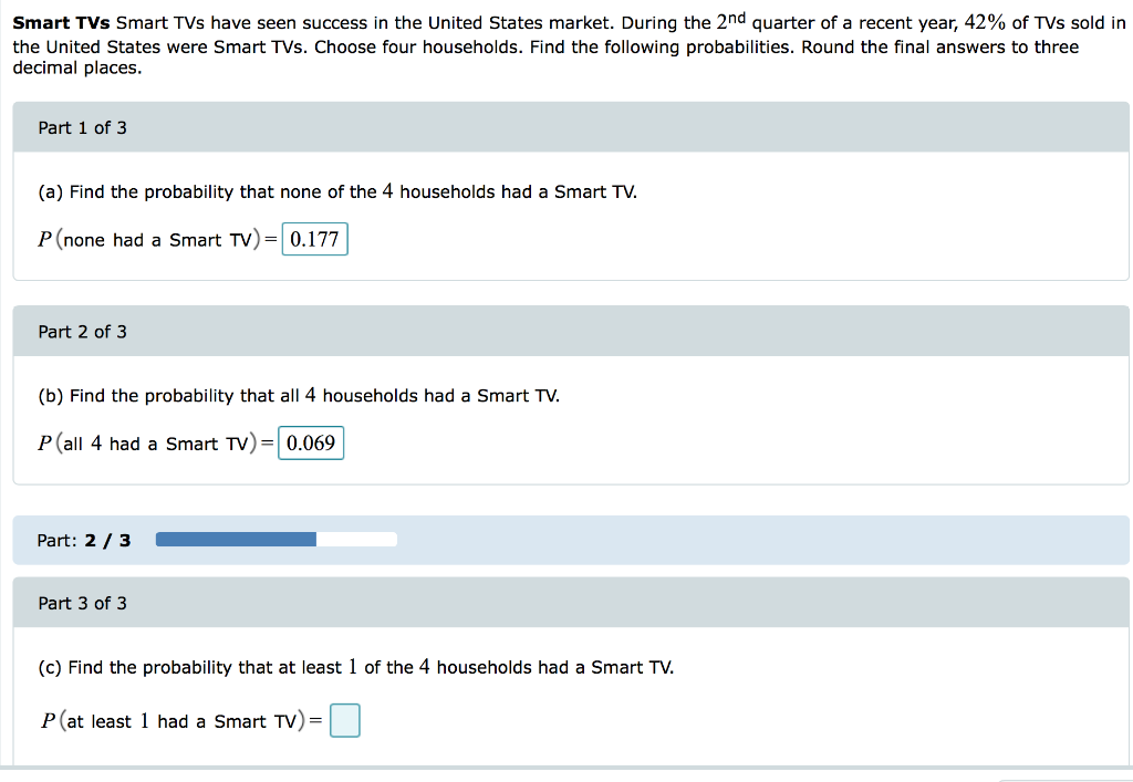 Solved Smart TVs Smart TVs have seen success in the United | Chegg.com