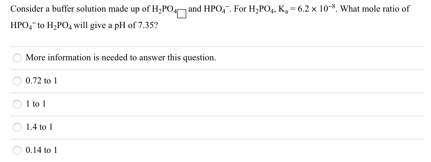 Solved Consider a buffer solution made up of H2P047 and | Chegg.com