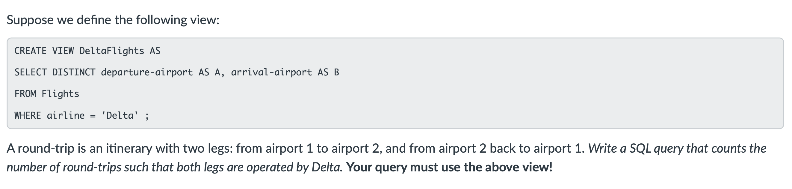 Solved 1.Express the following query in SQL: what are the | Chegg.com
