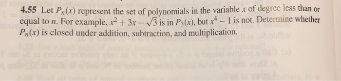 Solved I know a polynomial is closed under all 3 but i dont | Chegg.com