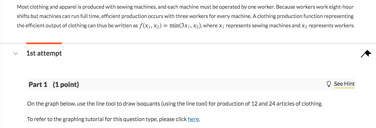 Solved Most clothing and apparel is produced with sewing | Chegg.com