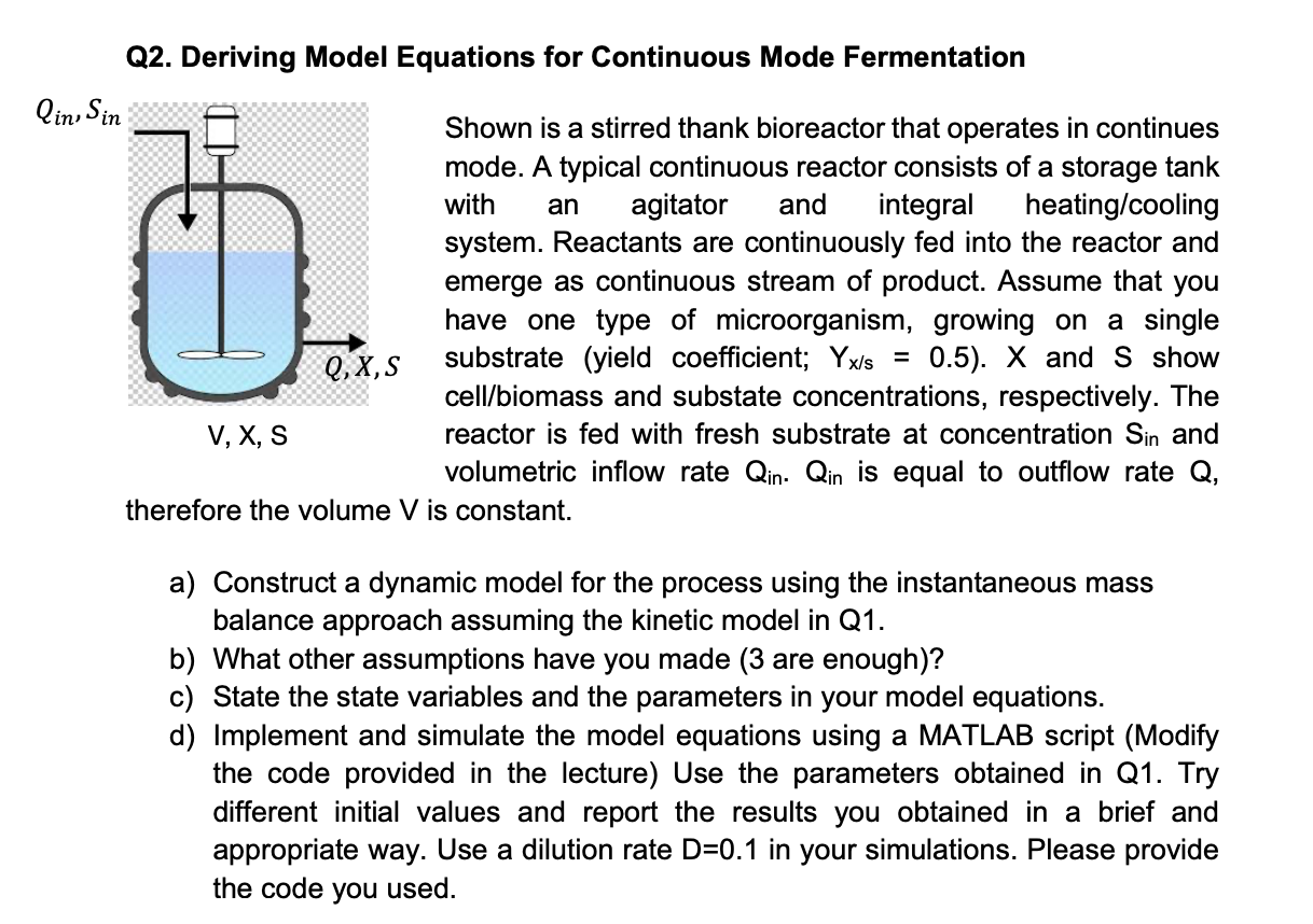 Solved Q2. Deriving Model Equations for Continuous Mode | Chegg.com