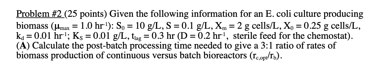 Solved Problem \#2 (25 points) Given the following | Chegg.com