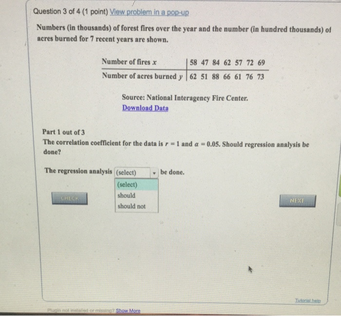 Solved Question 3 of 4 (1 point) View problem in a pop-up | Chegg.com