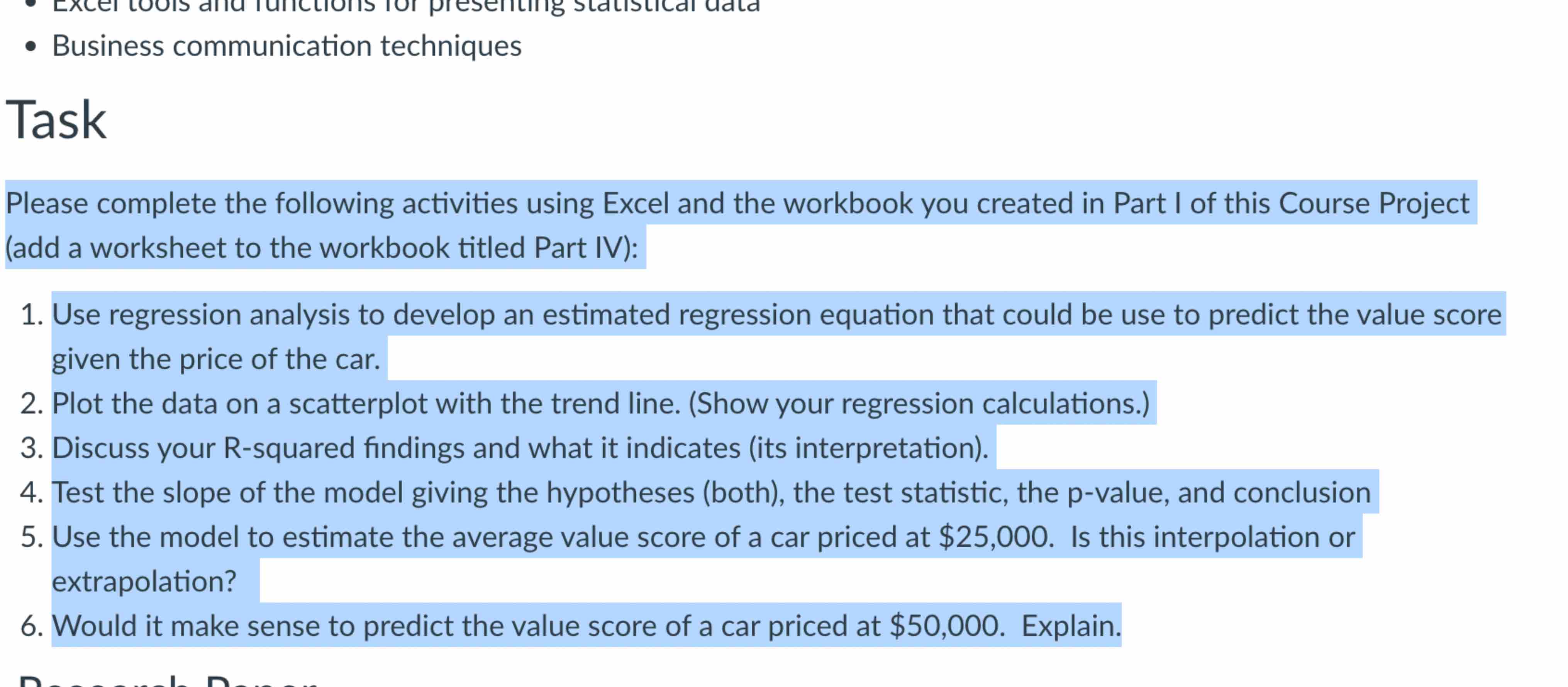 Please complete the following activities using Excel | Chegg.com