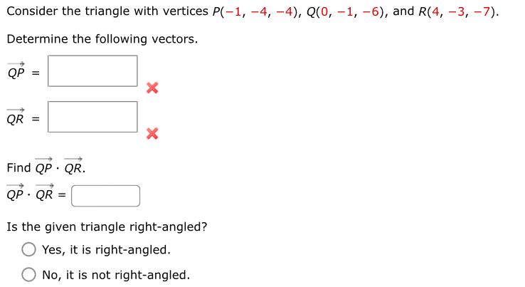 Solved Consider the triangle with vertices | Chegg.com