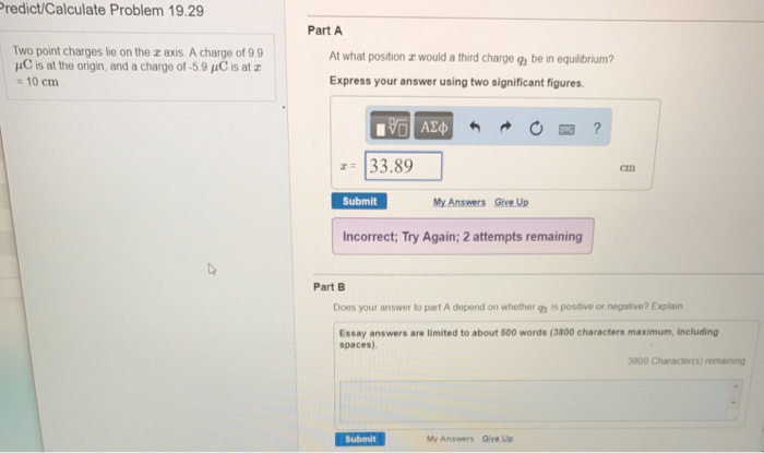 Solved Two point charges lie on the x axis. A charge of 9.9 | Chegg.com Solved Two point charges lie on the x axis. A charge of 9.9 | Chegg.com