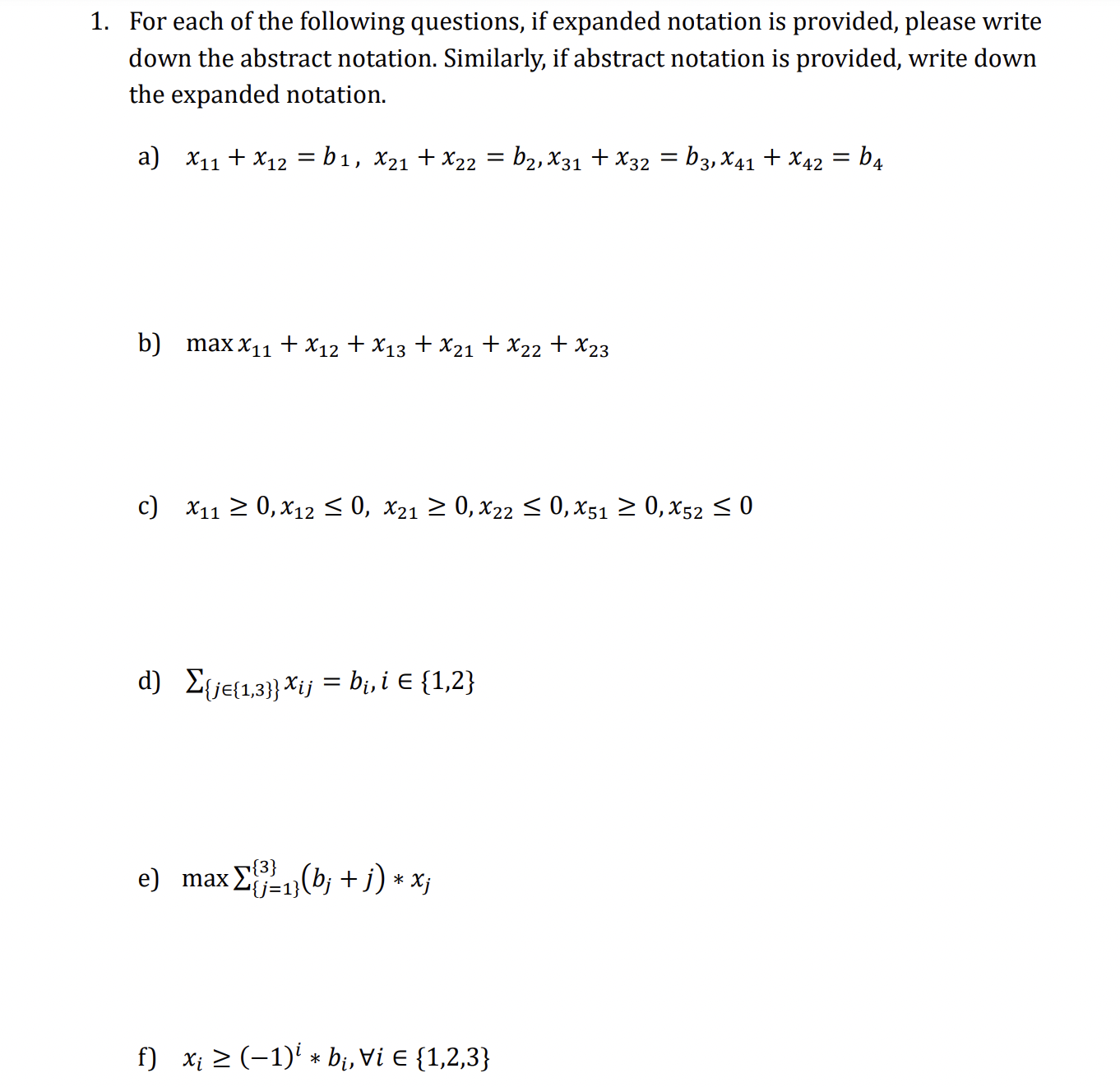 Solved xxFor each of the following questions, if expanded | Chegg.com